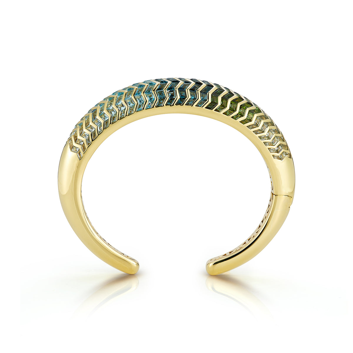 Handcrafted Peacock-inspired Gold Cuff | Ark Fine Jewelry – ARK Fine ...